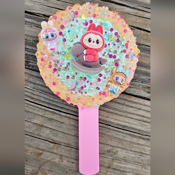 Custom | Accessories | Custom Labubu Whipped Resin Handheld Mirror ...